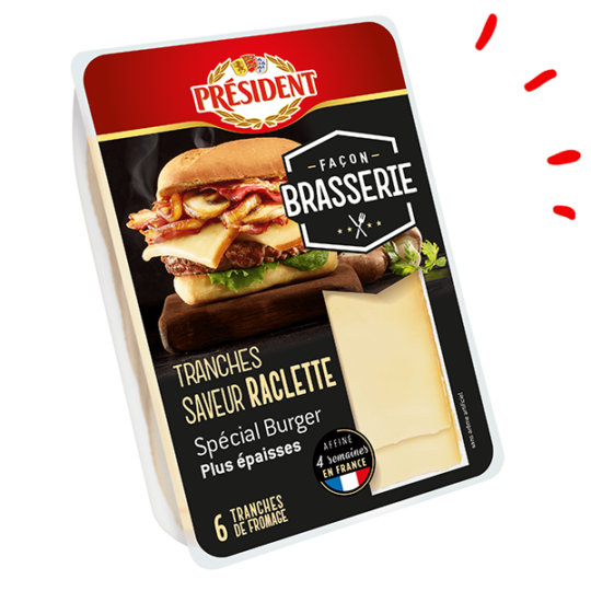 Tranches Saveur Raclette Façon Brasserie - Président